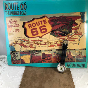 Route 66 | Accessories | Route 66 The Mother Road Watch Black Leather ...